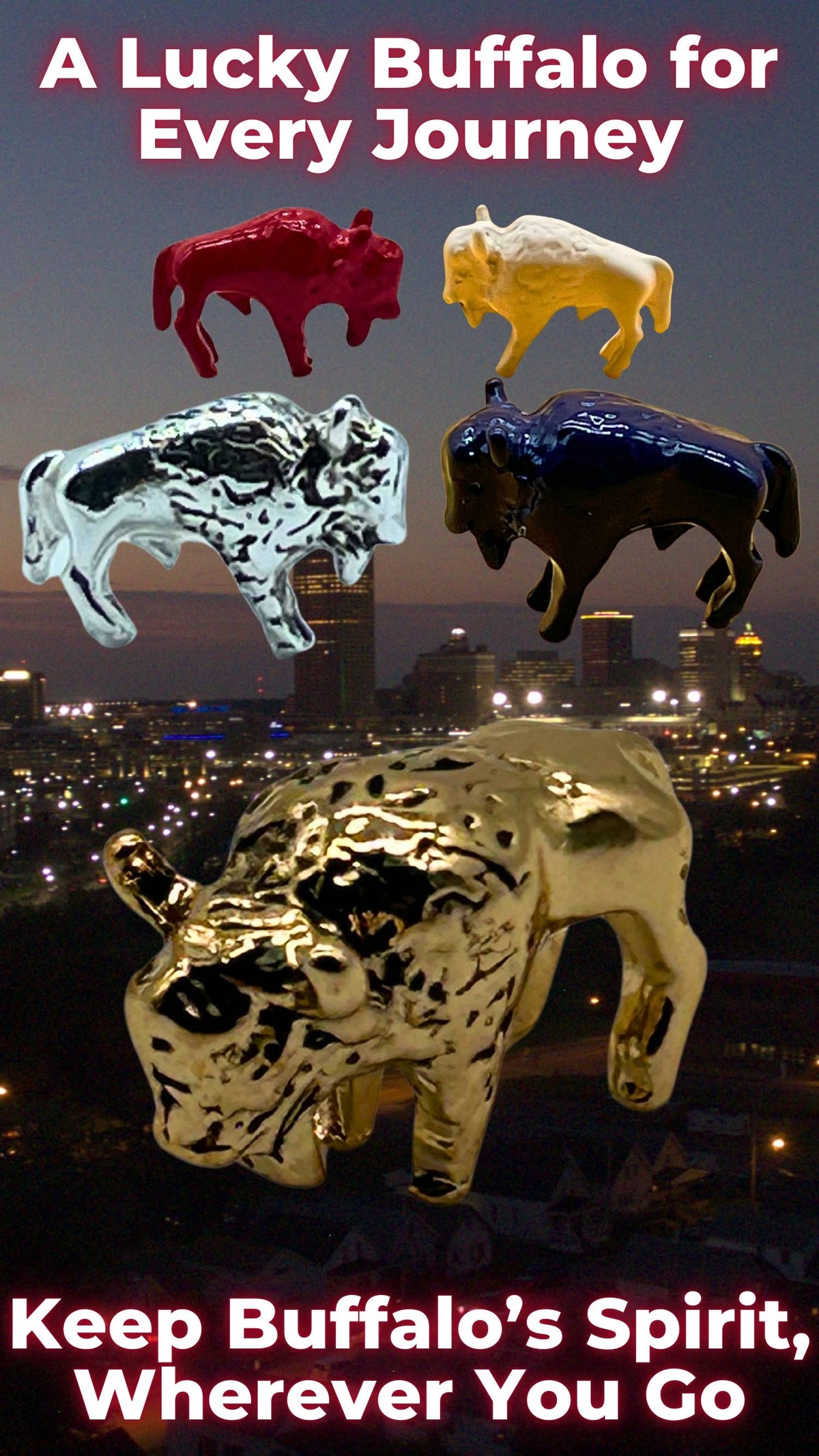 Lucky Little Buffalo Figurines – Unique Buffalo Gifts for Fans – The ...